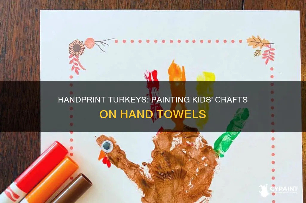 Handprint Turkeys: Painting Kids' Crafts On Hand Towels | CyPaint