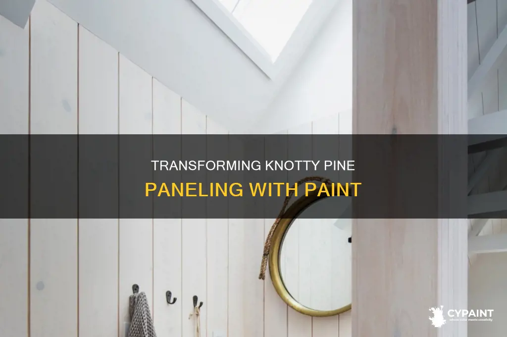 Transforming Knotty Pine Paneling With Paint | CyPaint