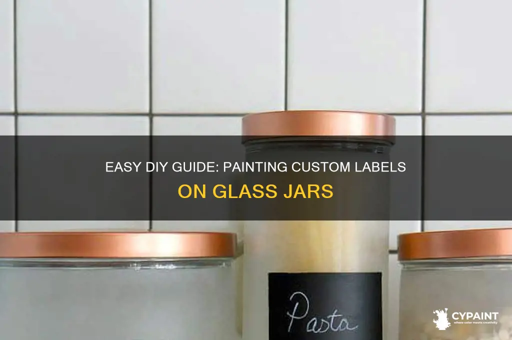 Easy Diy Guide: Painting Custom Labels On Glass Jars | CyPaint