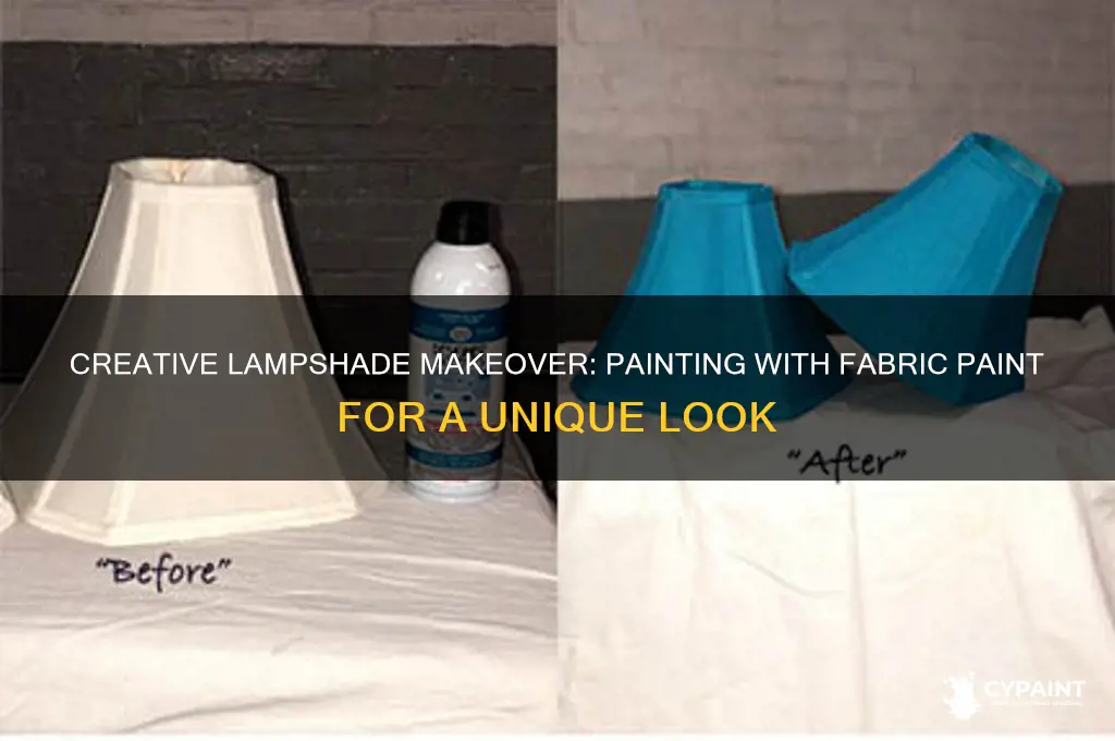 Creative Lampshade Makeover: Painting With Fabric Paint For A Unique ...