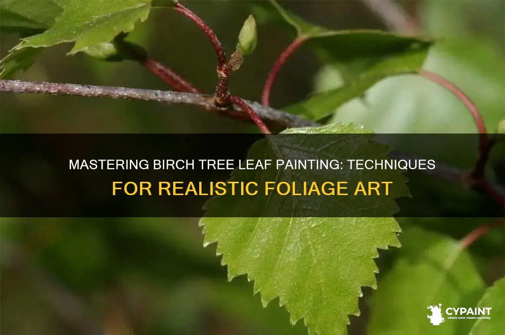 Mastering Birch Tree Leaf Painting: Techniques For Realistic Foliage ...
