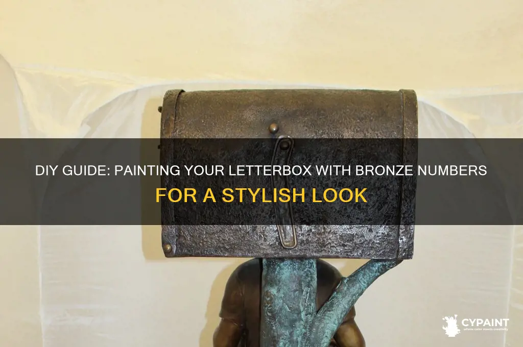 Diy Guide: Painting Your Letterbox With Bronze Numbers For A Stylish ...