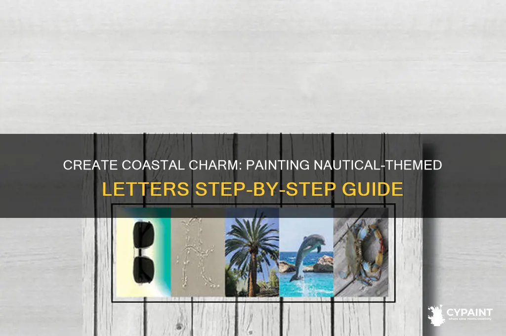 Create Coastal Charm: Painting Nautical-Themed Letters Step-By-Step ...