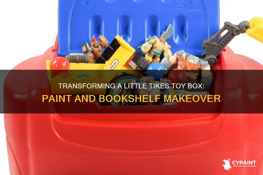 Transforming A Little Tikes Toy Box: Paint And Bookshelf Makeover | CyPaint
