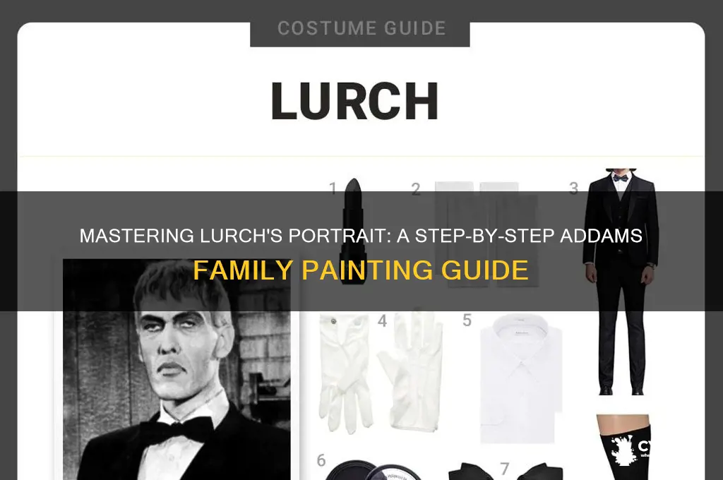 Mastering Lurch's Portrait: A Step-By-Step Addams Family Painting Guide ...