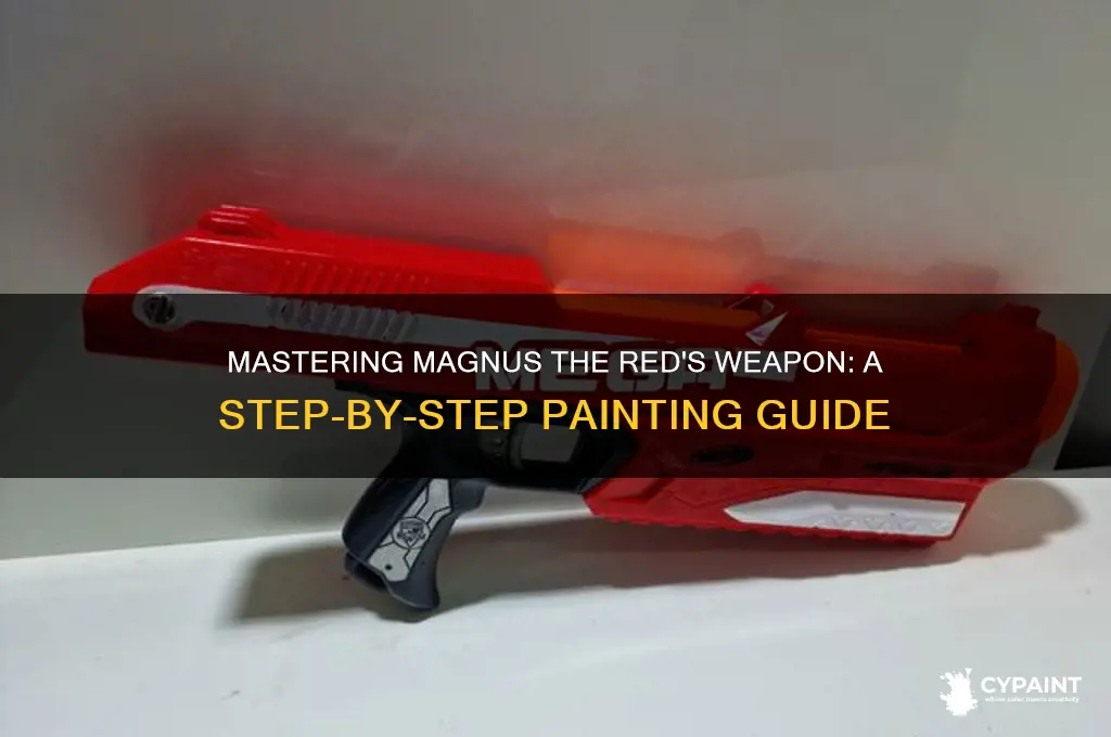 Mastering Magnus The Red's Weapon: A Step-By-Step Painting Guide | CyPaint