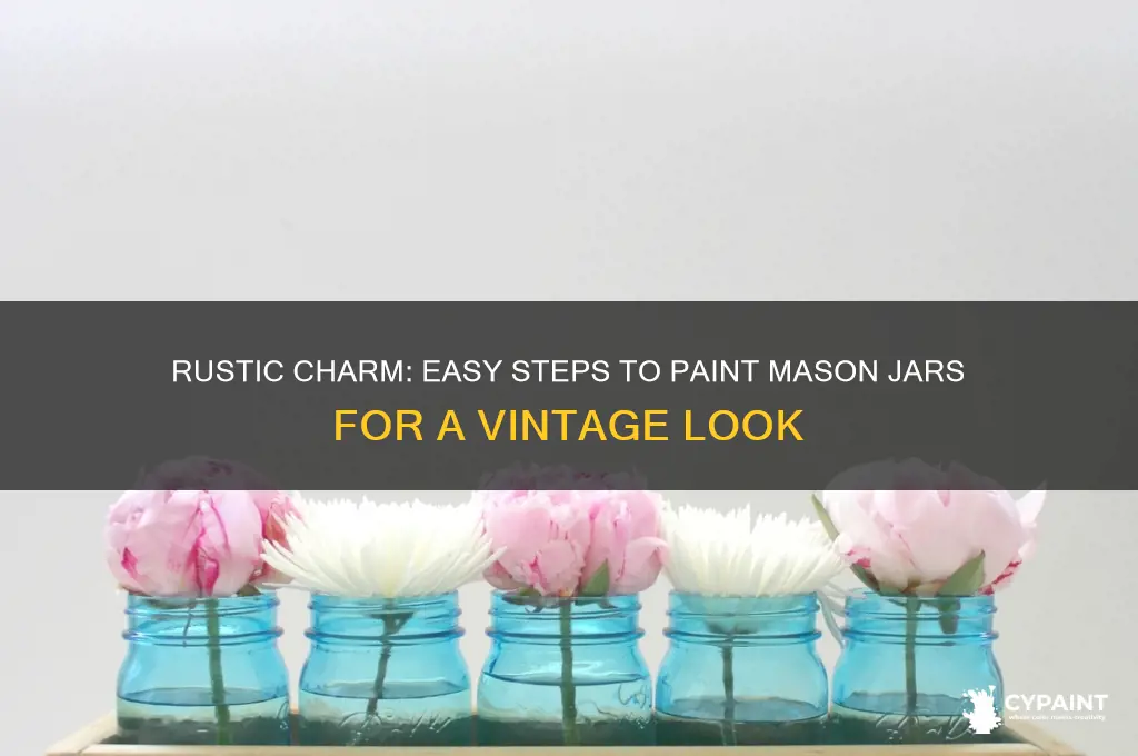 Rustic Charm: Easy Steps To Paint Mason Jars For A Vintage Look | CyPaint