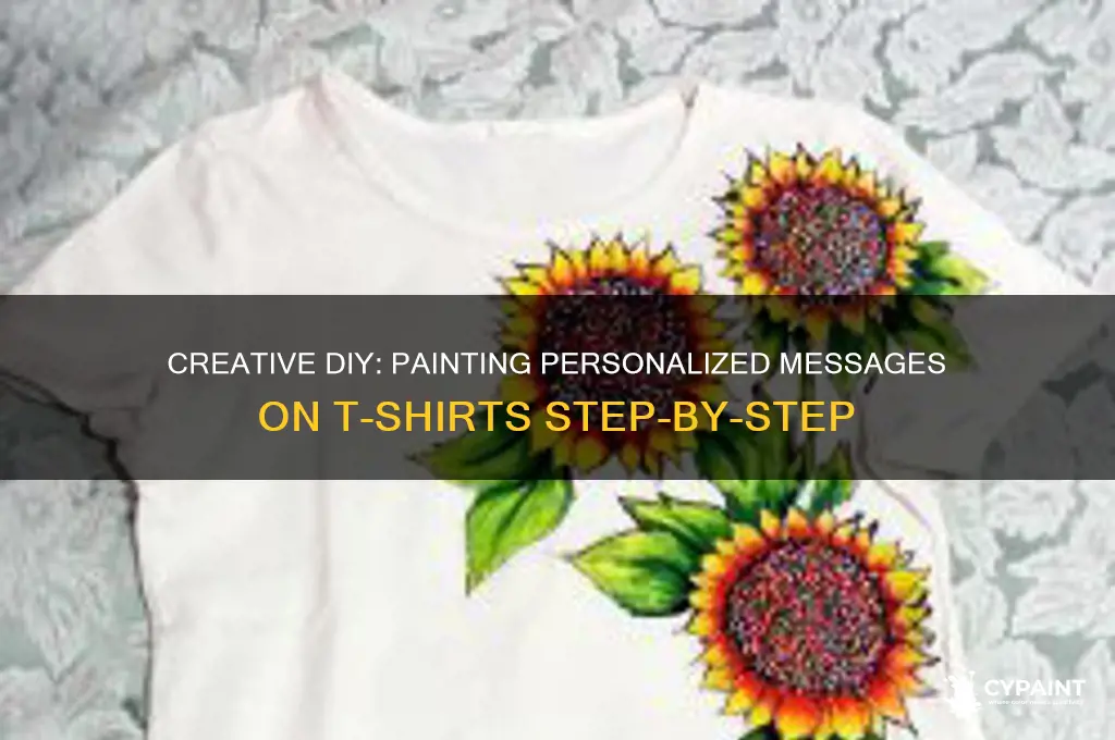 Creative Diy: Painting Personalized Messages On T-Shirts Step-By-Step ...