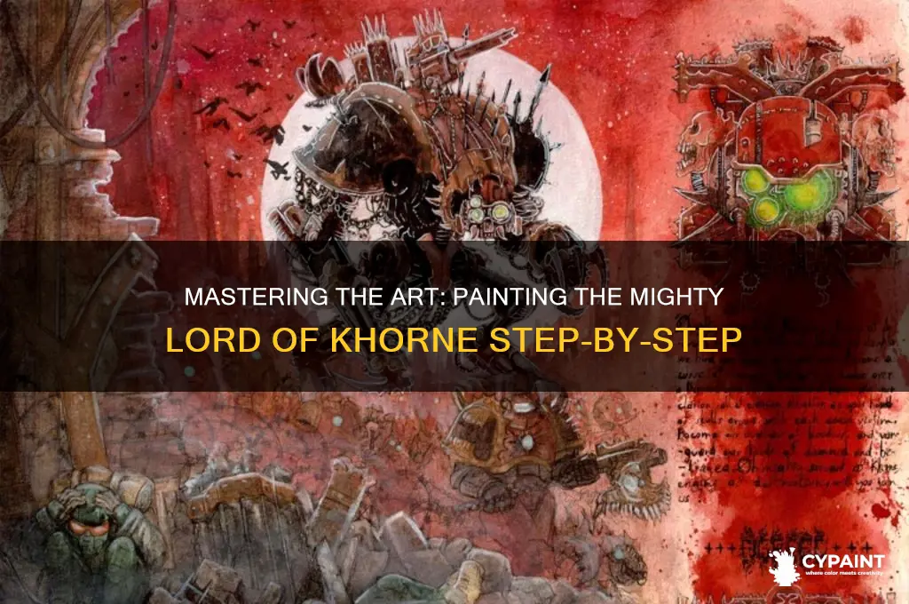 Mastering The Art: Painting The Mighty Lord Of Khorne Step-By-Step ...