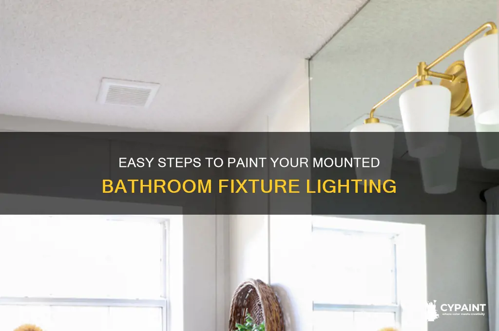 Easy Steps To Paint Your Mounted Bathroom Fixture Lighting | CyPaint