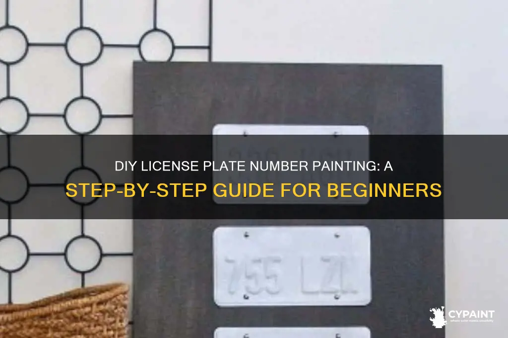 Diy License Plate Number Painting: A Step-By-Step Guide For Beginners ...