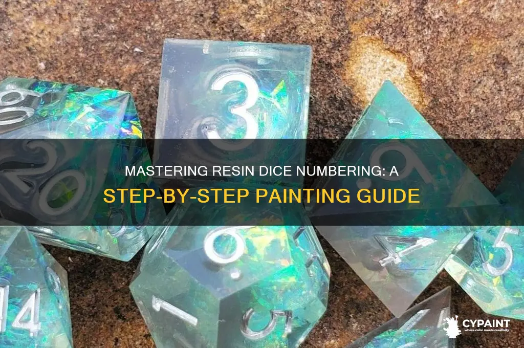 Mastering Resin Dice Numbering: A Step-By-Step Painting Guide | CyPaint