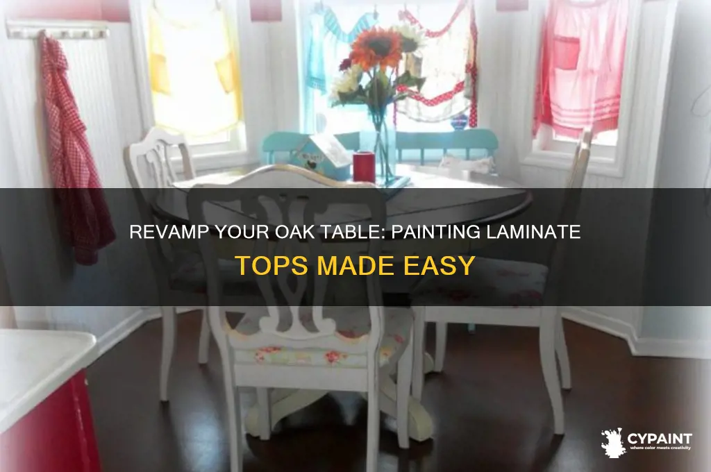 Revamp Your Oak Table: Painting Laminate Tops Made Easy | CyPaint