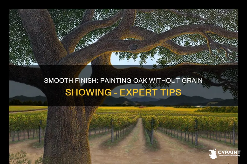 Smooth Finish: Painting Oak Without Grain Showing – Expert Tips | CyPaint