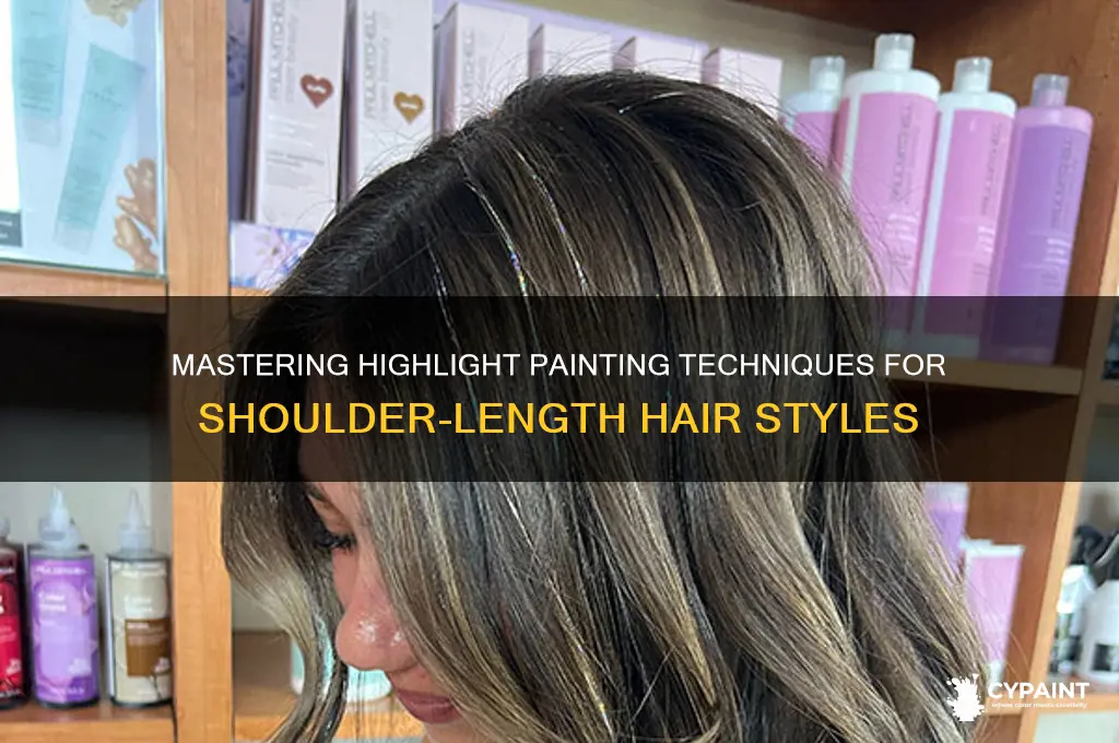 Mastering Highlight Painting Techniques For Shoulder-Length Hair Styles ...
