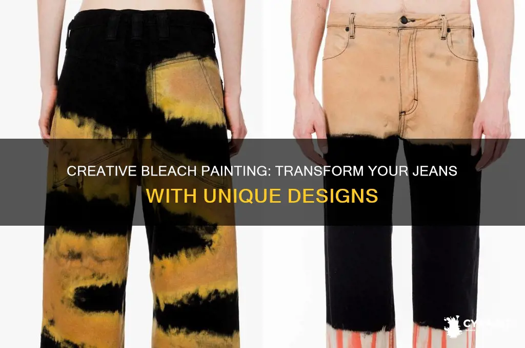 Creative Bleach Painting: Transform Your Jeans With Unique Designs ...
