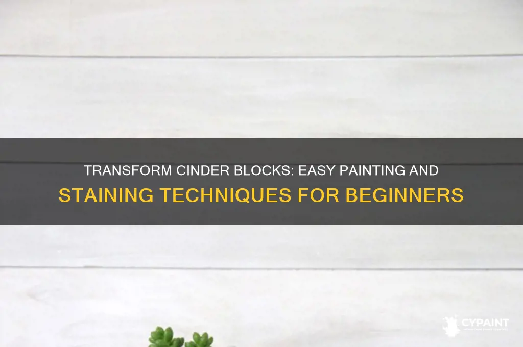 Transform Cinder Blocks: Easy Painting And Staining Techniques For ...