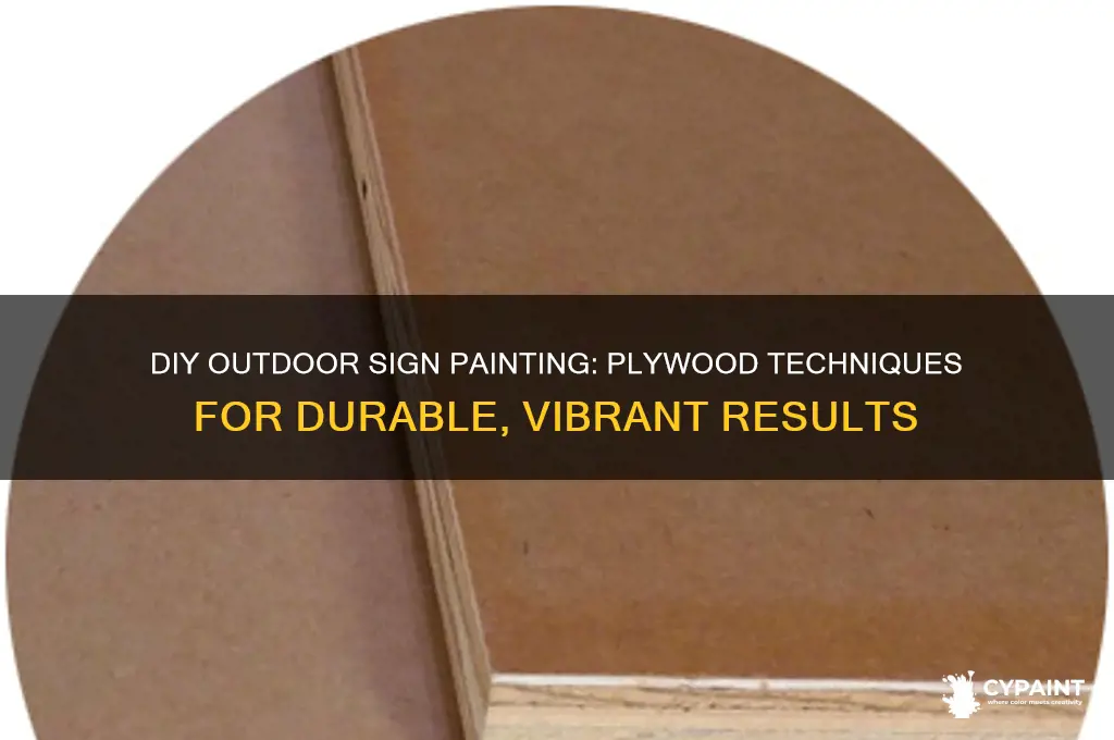 Diy Outdoor Sign Painting: Plywood Techniques For Durable, Vibrant ...