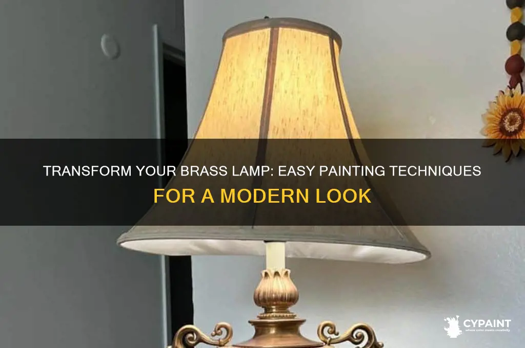 Transform Your Brass Lamp: Easy Painting Techniques For A Modern Look ...