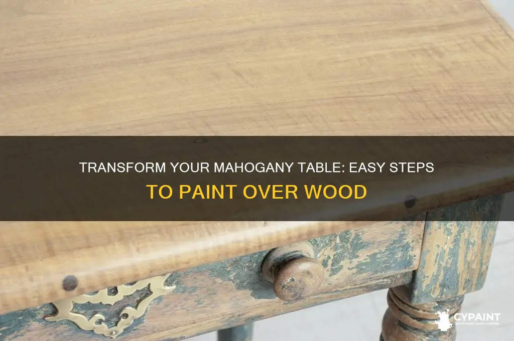 Transform Your Mahogany Table: Easy Steps To Paint Over Wood | CyPaint