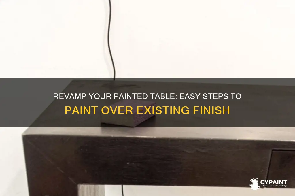 Revamp Your Painted Table: Easy Steps To Paint Over Existing Finish ...