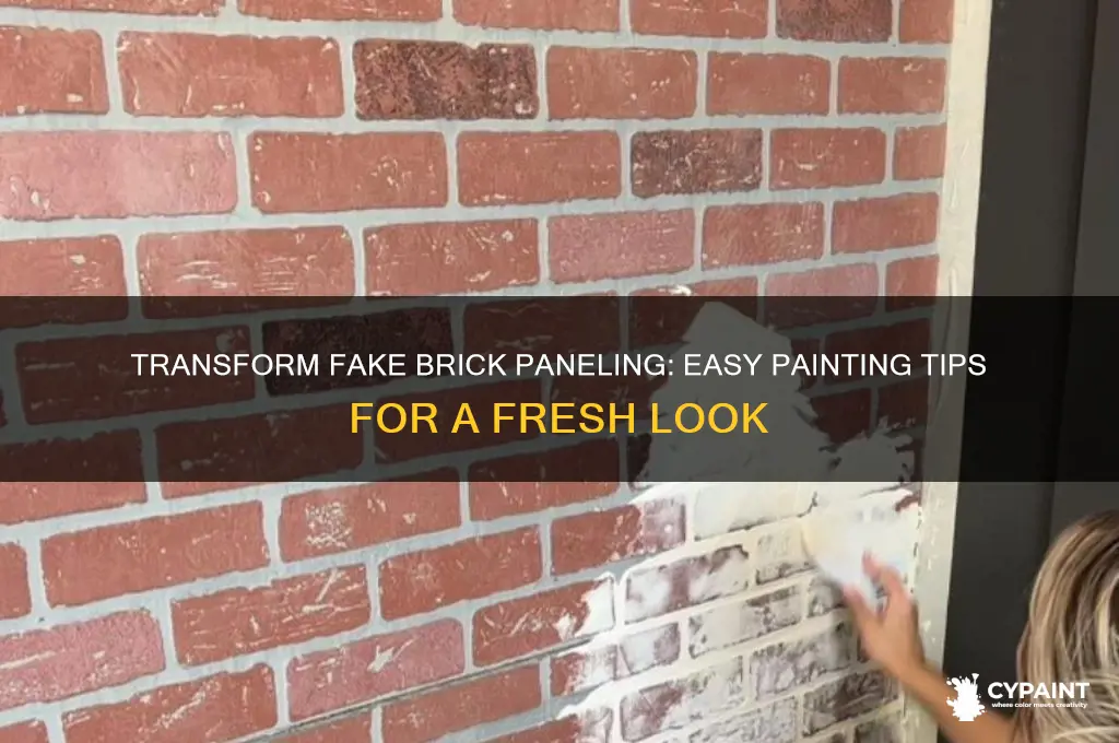 Transform Fake Brick Paneling: Easy Painting Tips For A Fresh Look ...