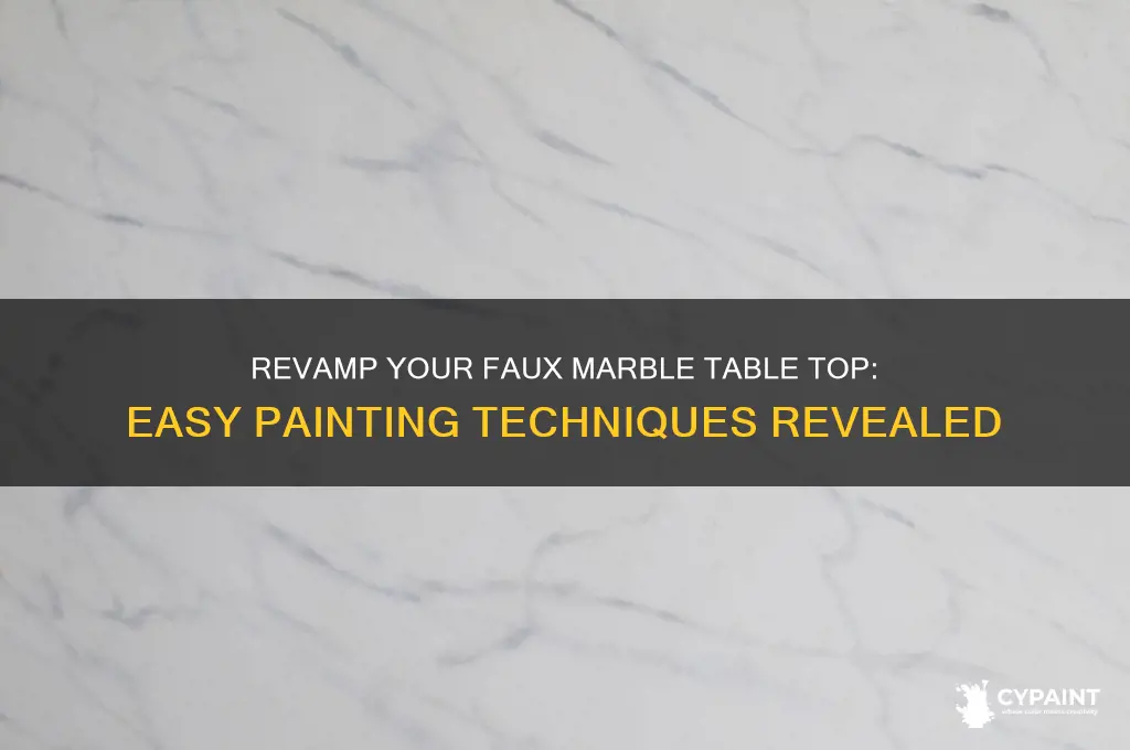 Revamp Your Faux Marble Table Top: Easy Painting Techniques Revealed ...