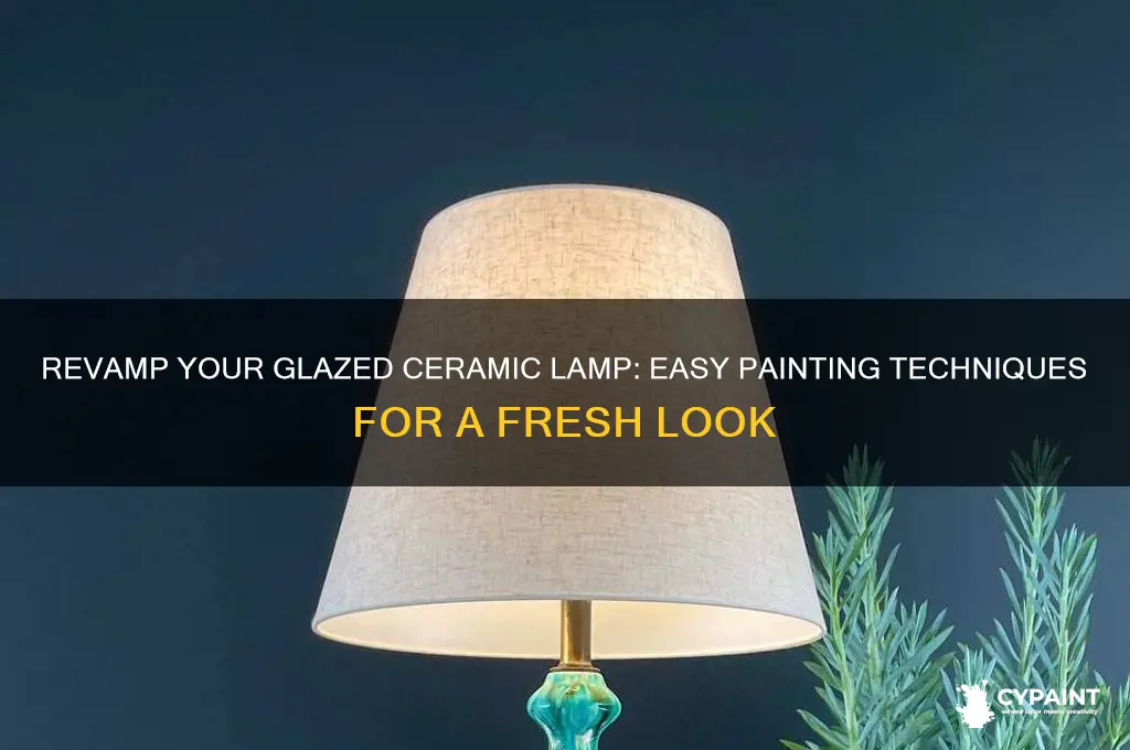 Revamp Your Glazed Ceramic Lamp: Easy Painting Techniques For A Fresh ...