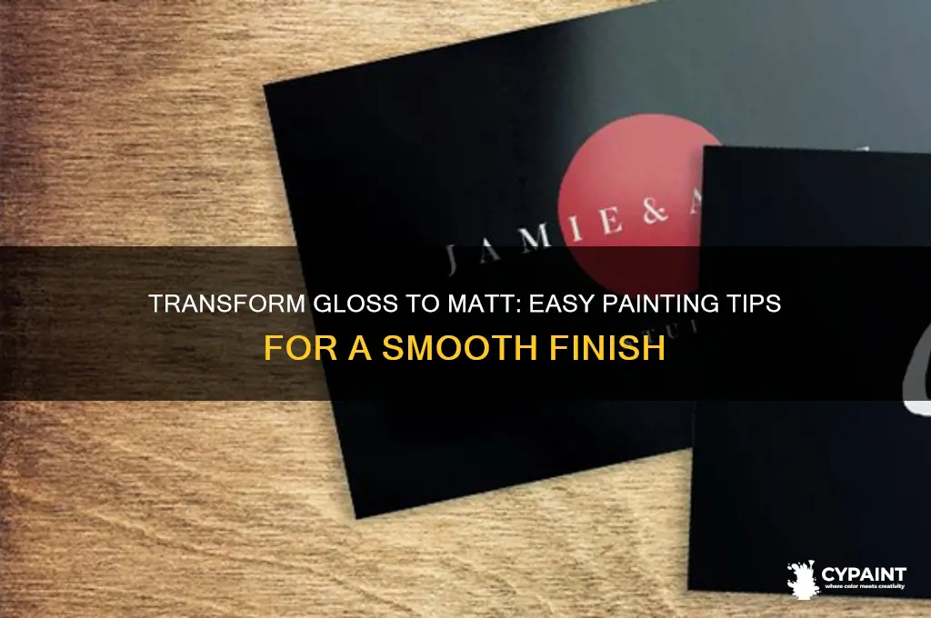 Transform Gloss To Matt: Easy Painting Tips For A Smooth Finish | CyPaint