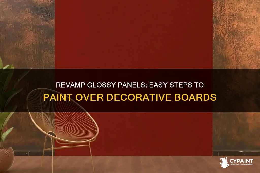 Revamp Glossy Panels: Easy Steps To Paint Over Decorative Boards | CyPaint