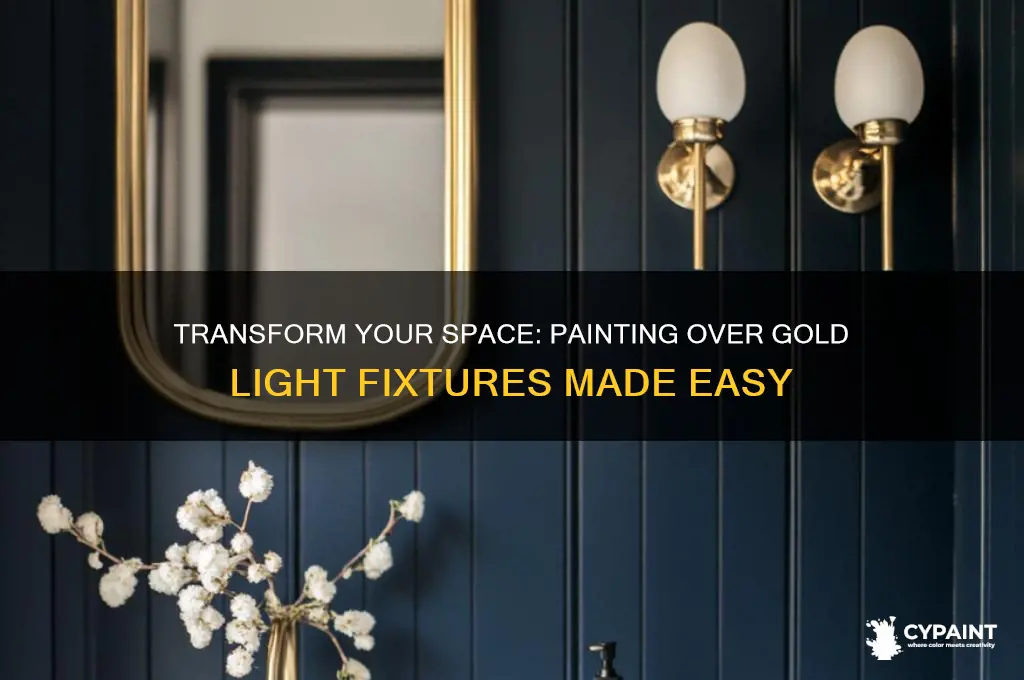 Transform Your Space: Painting Over Gold Light Fixtures Made Easy | CyPaint