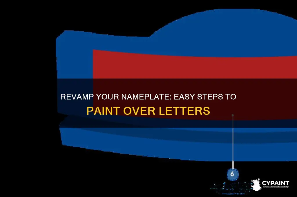 Revamp Your Nameplate: Easy Steps To Paint Over Letters | CyPaint