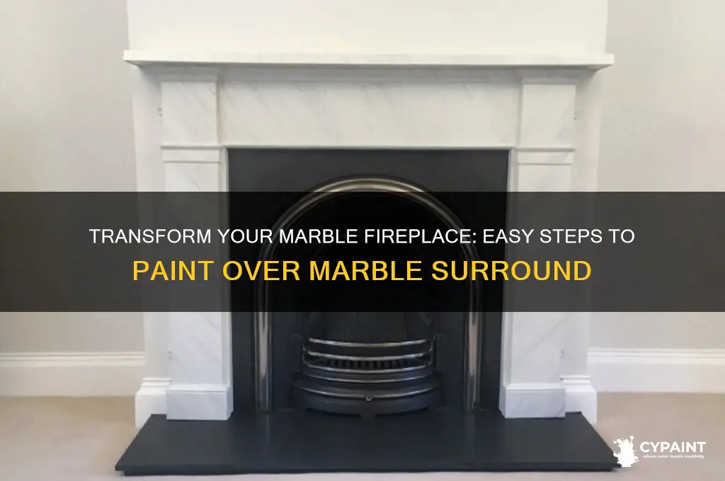 Transform Your Marble Fireplace: Easy Steps To Paint Over Marble ...