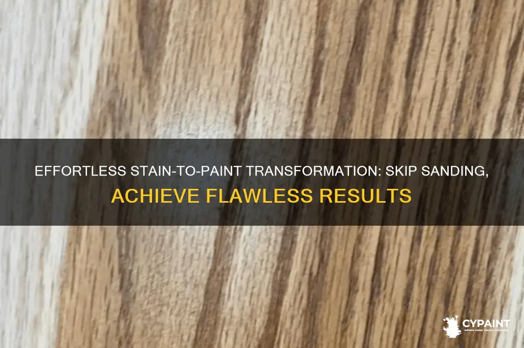 Effortless Stain-To-Paint Transformation: Skip Sanding, Achieve ...