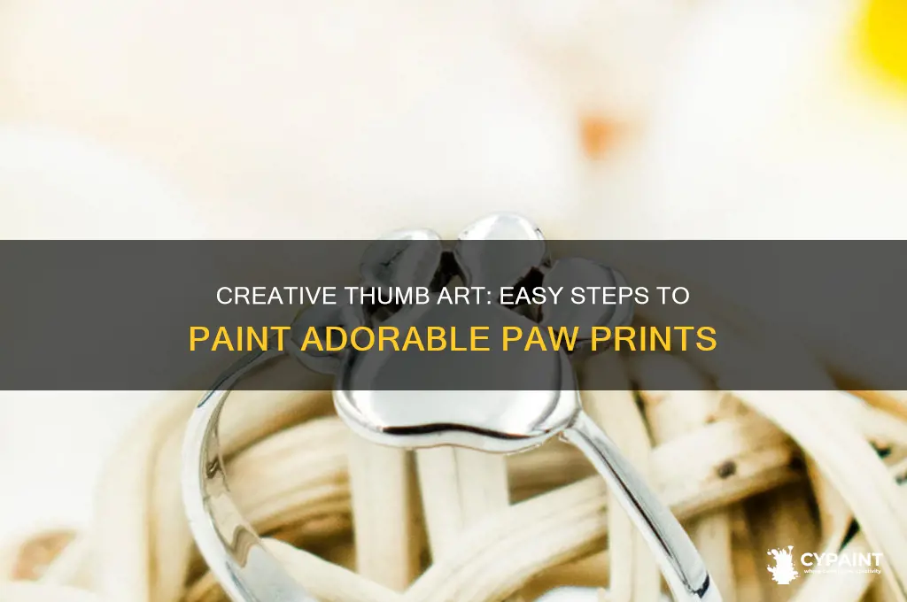 Creative Thumb Art: Easy Steps To Paint Adorable Paw Prints | CyPaint
