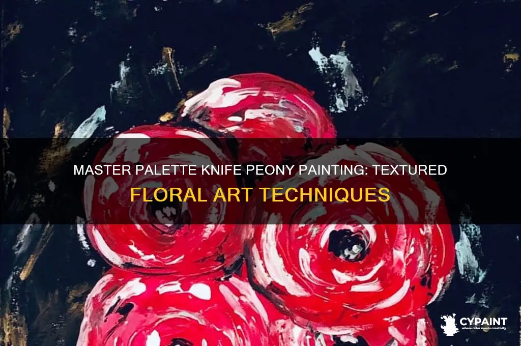 Master Palette Knife Peony Painting: Textured Floral Art Techniques ...