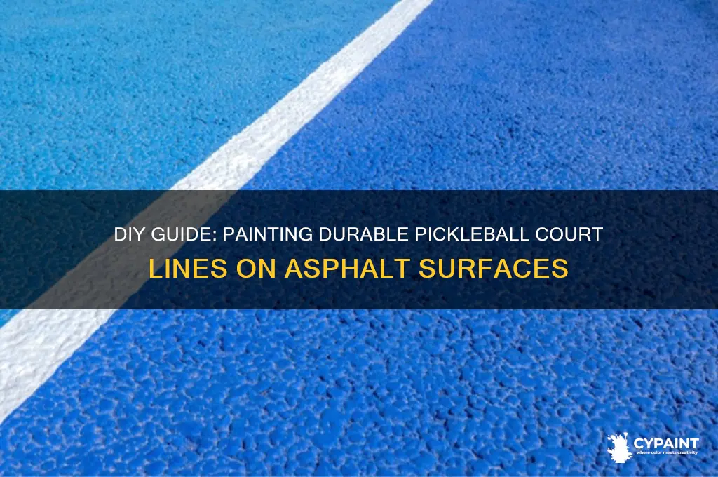 Diy Guide: Painting Durable Pickleball Court Lines On Asphalt Surfaces ...