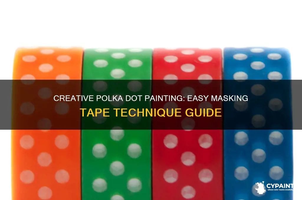 Creative Polka Dot Painting: Easy Masking Tape Technique Guide | CyPaint