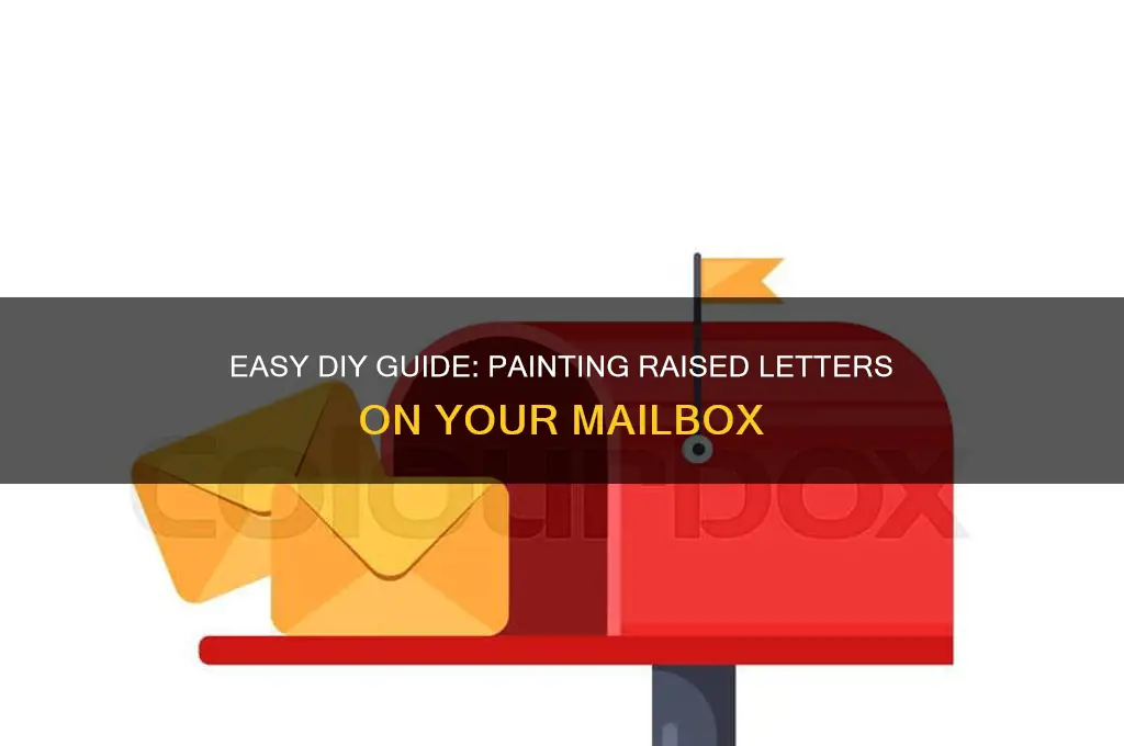 Easy Diy Guide: Painting Raised Letters On Your Mailbox | CyPaint