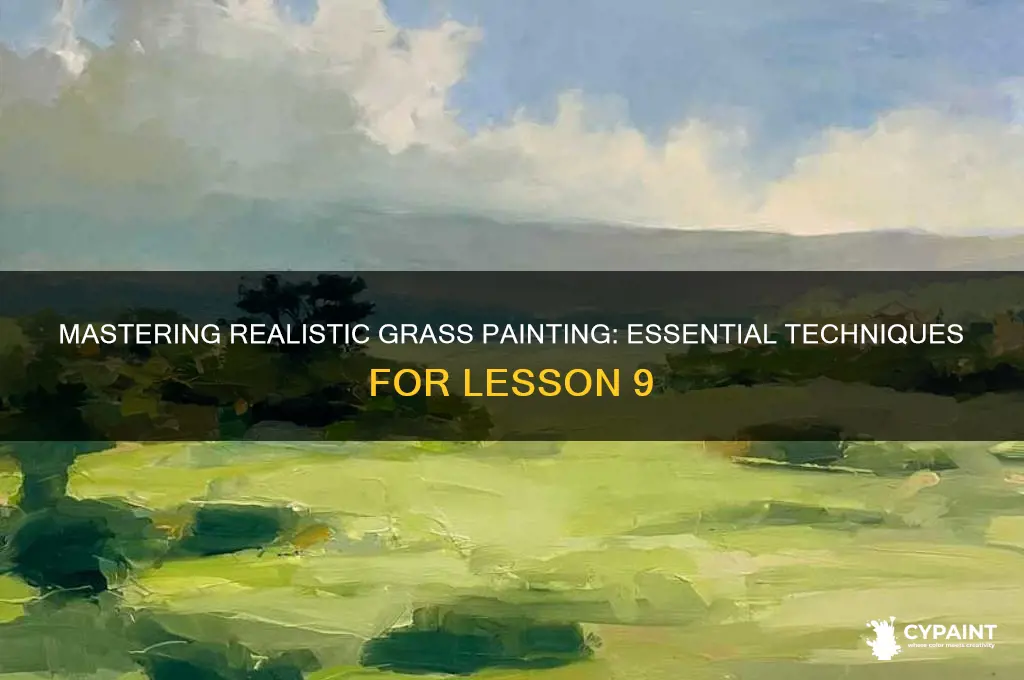 Mastering Realistic Grass Painting: Essential Techniques For Lesson 9 ...