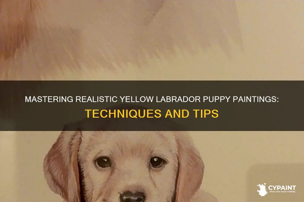 Mastering Realistic Yellow Labrador Puppy Paintings: Techniques And ...