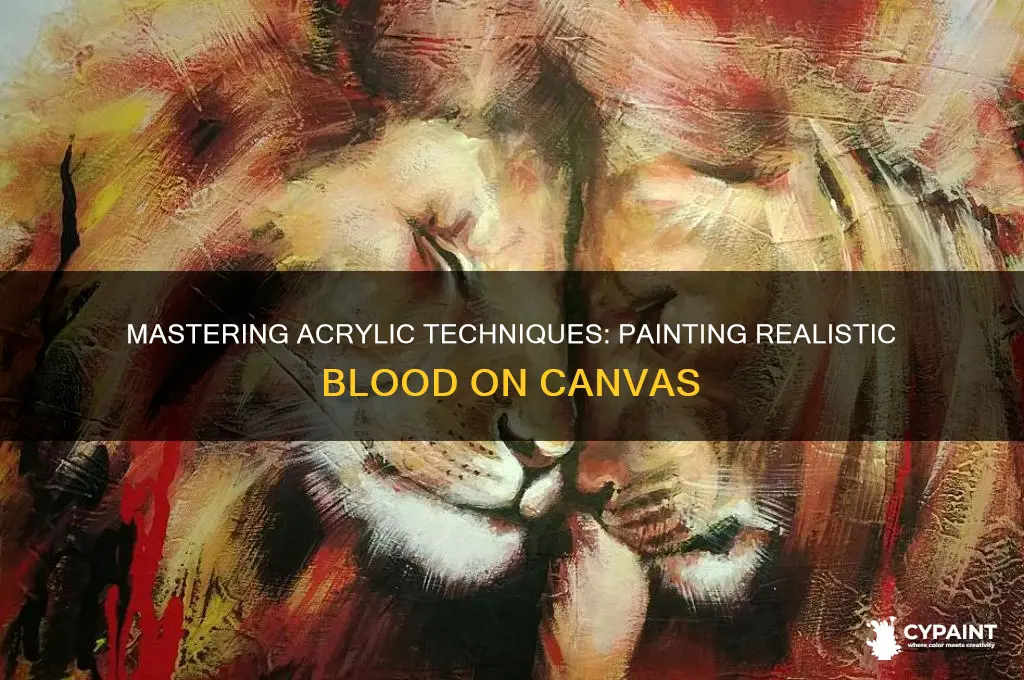Mastering Acrylic Techniques: Painting Realistic Blood On Canvas | CyPaint