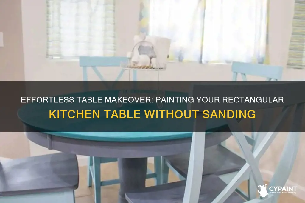 Effortless Table Makeover: Painting Your Rectangular Kitchen Table ...