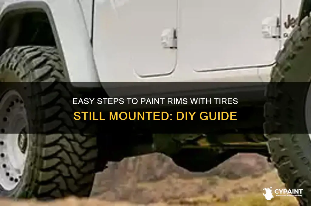 Easy Steps To Paint Rims With Tires Still Mounted: Diy Guide | CyPaint