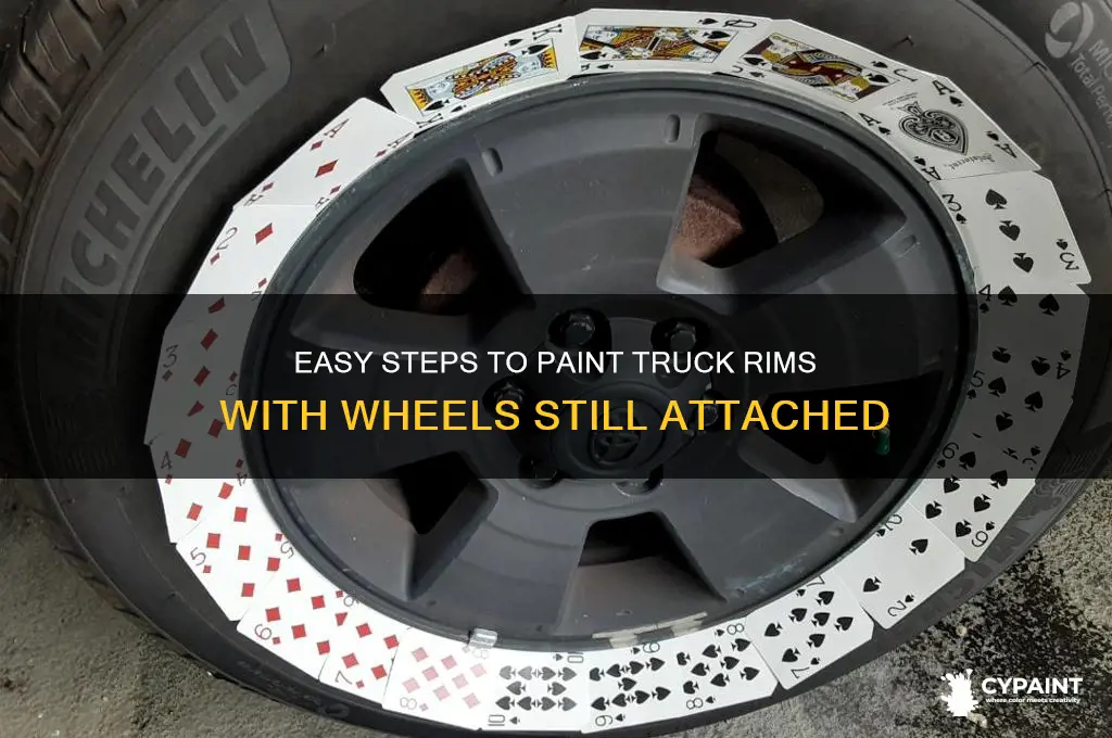 Easy Steps To Paint Truck Rims With Wheels Still Attached | CyPaint