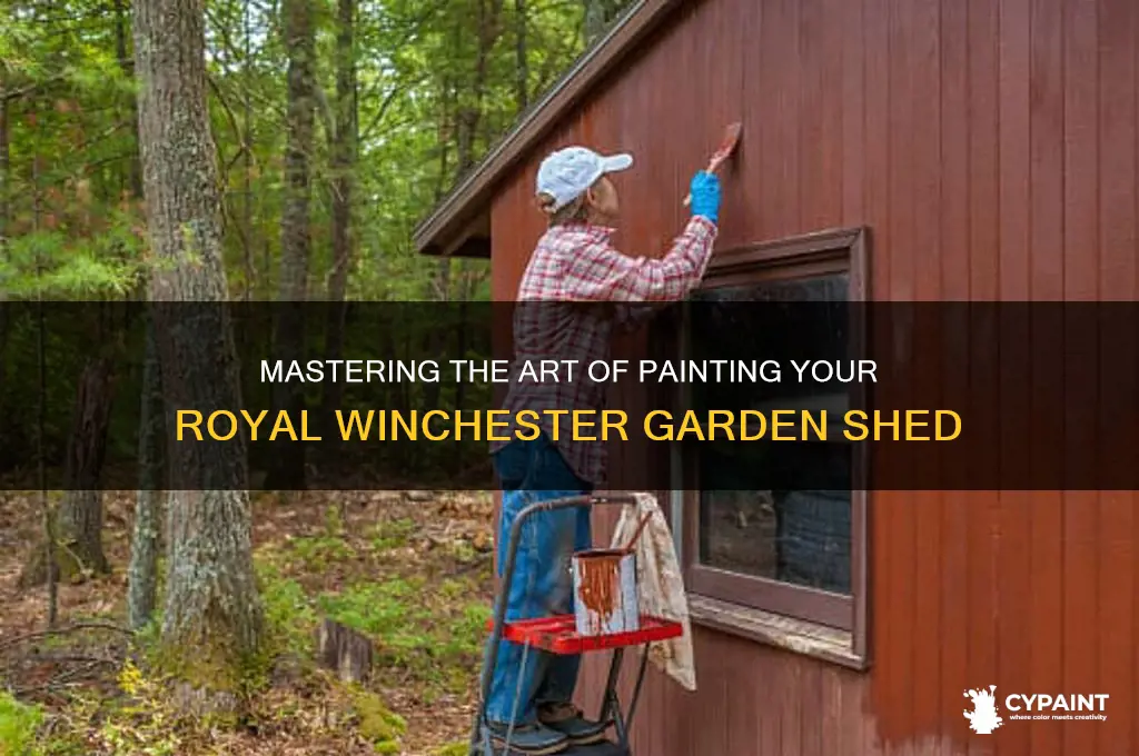 Mastering The Art Of Painting Your Royal Winchester Garden Shed | CyPaint