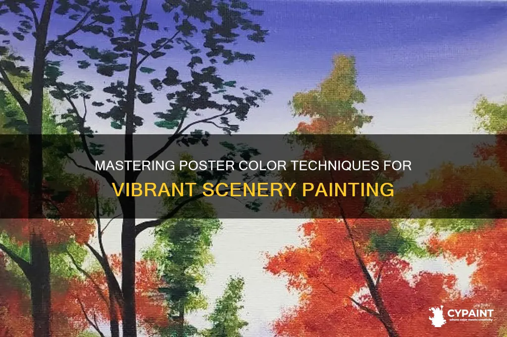 Mastering Poster Color Techniques For Vibrant Scenery Painting | CyPaint