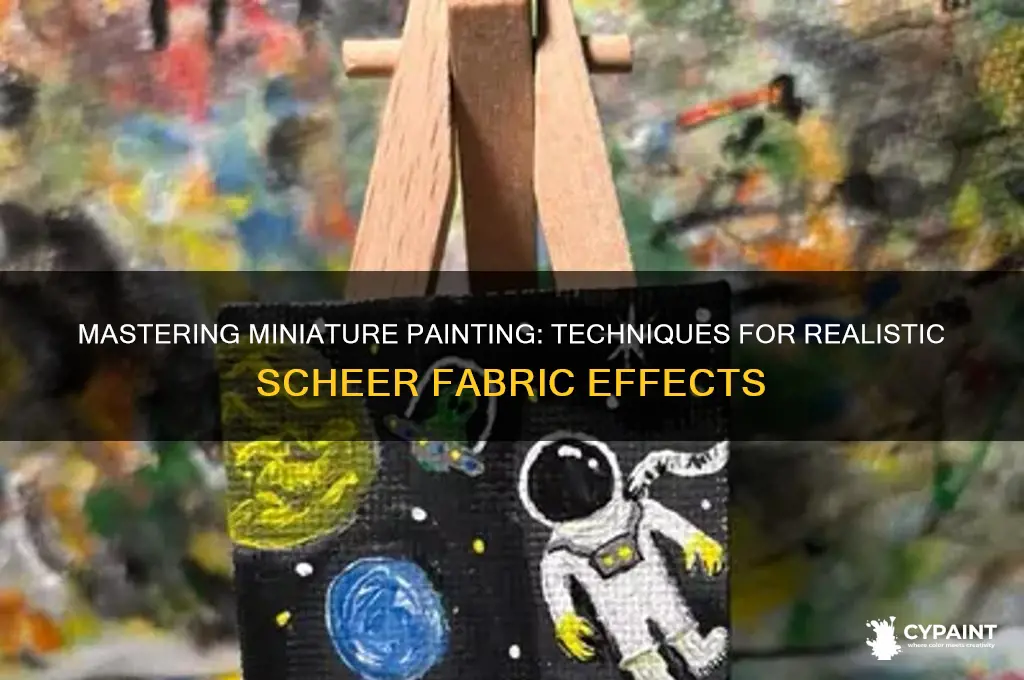 Mastering Miniature Painting: Techniques For Realistic Scheer Fabric ...
