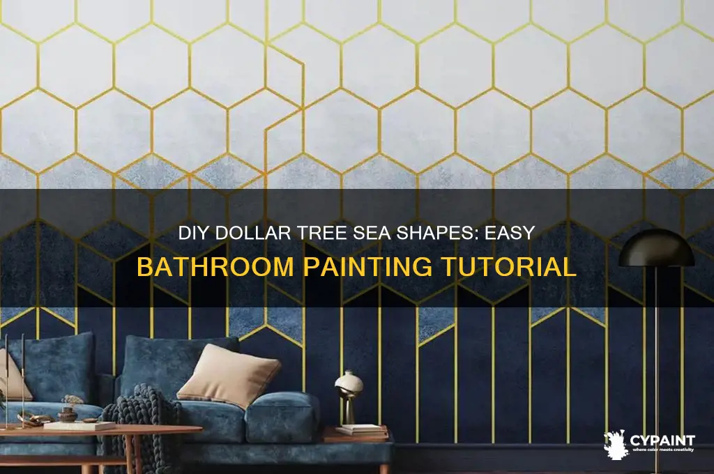 Diy Dollar Tree Sea Shapes: Easy Bathroom Painting Tutorial | CyPaint