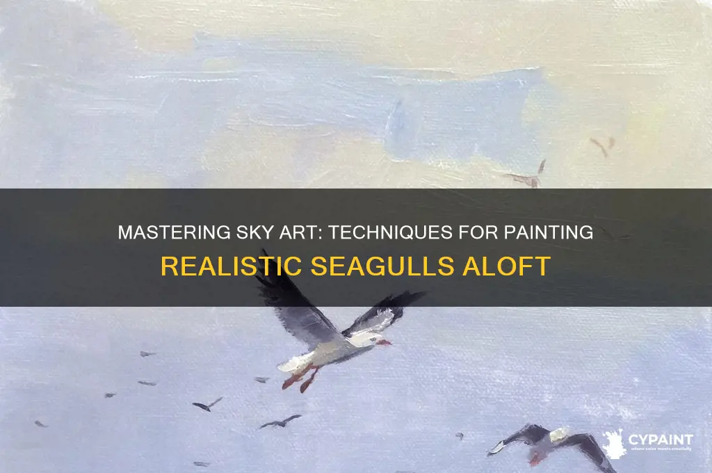 Mastering Sky Art: Techniques For Painting Realistic Seagulls Aloft ...